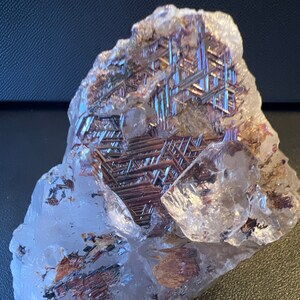 Rare Sagenite Rutile (sagenite De Saussure) on Elestial Quartz, Minas ...