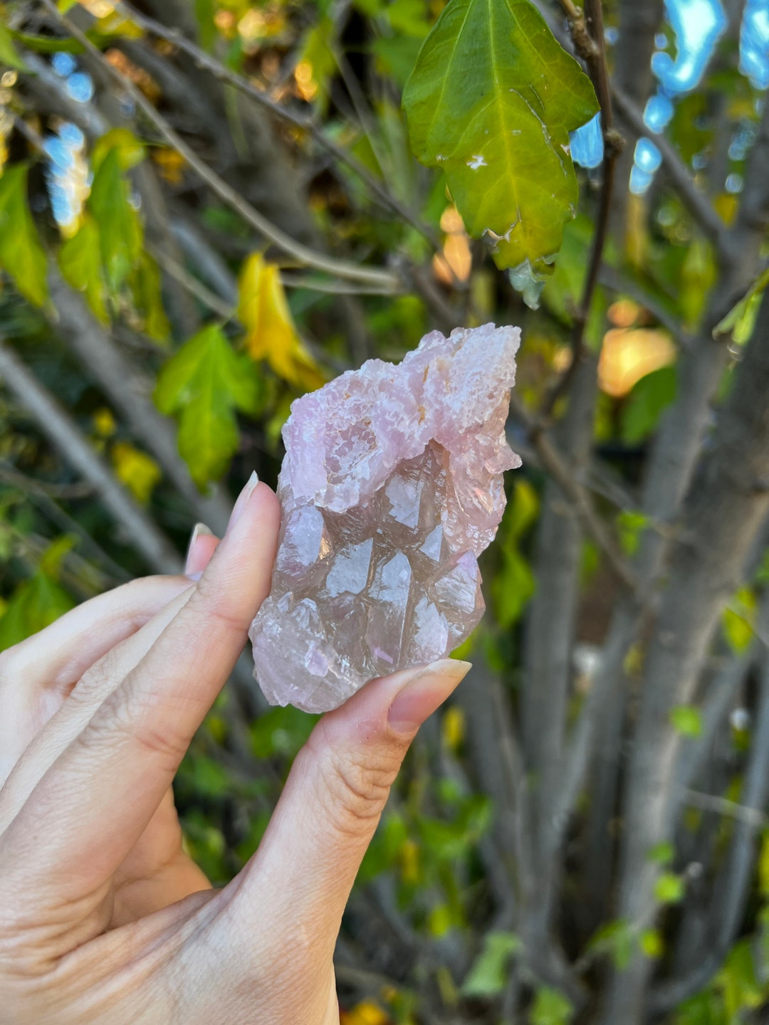 Rare Pink Crystallized Rose Quartz From Itinga, Minas Gerais, Brazil ...