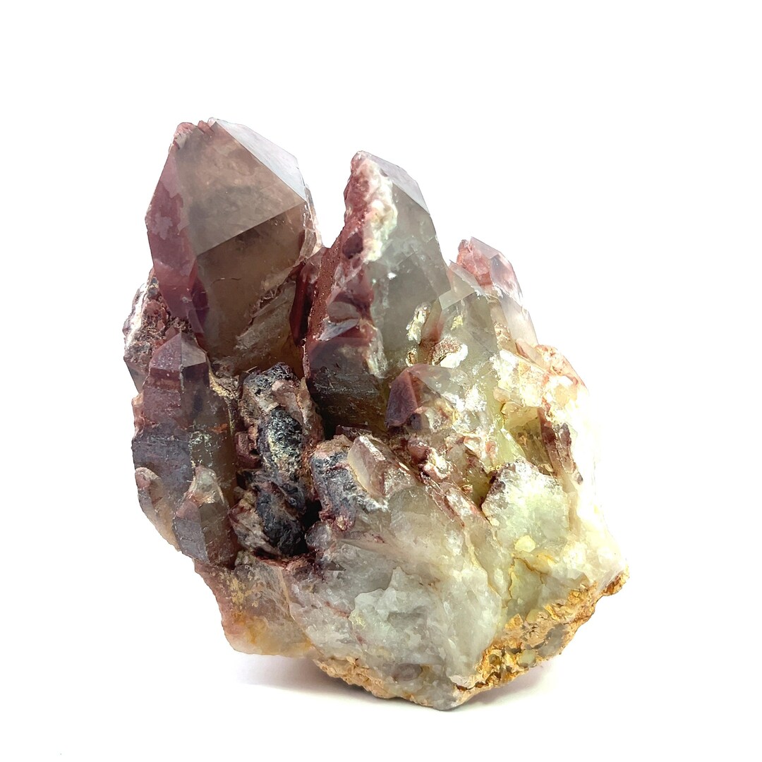 Red Phantom Hematoid Quartz Cluster From Highlands, Zimbabwe: LGC Large ...