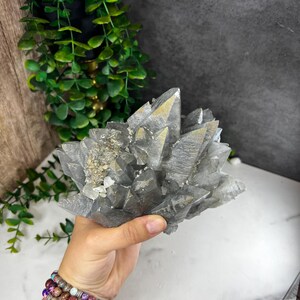 Grey Calcite W/ Iridescent Pyrite From Kayseri, Turkey, XLC Extra Large ...