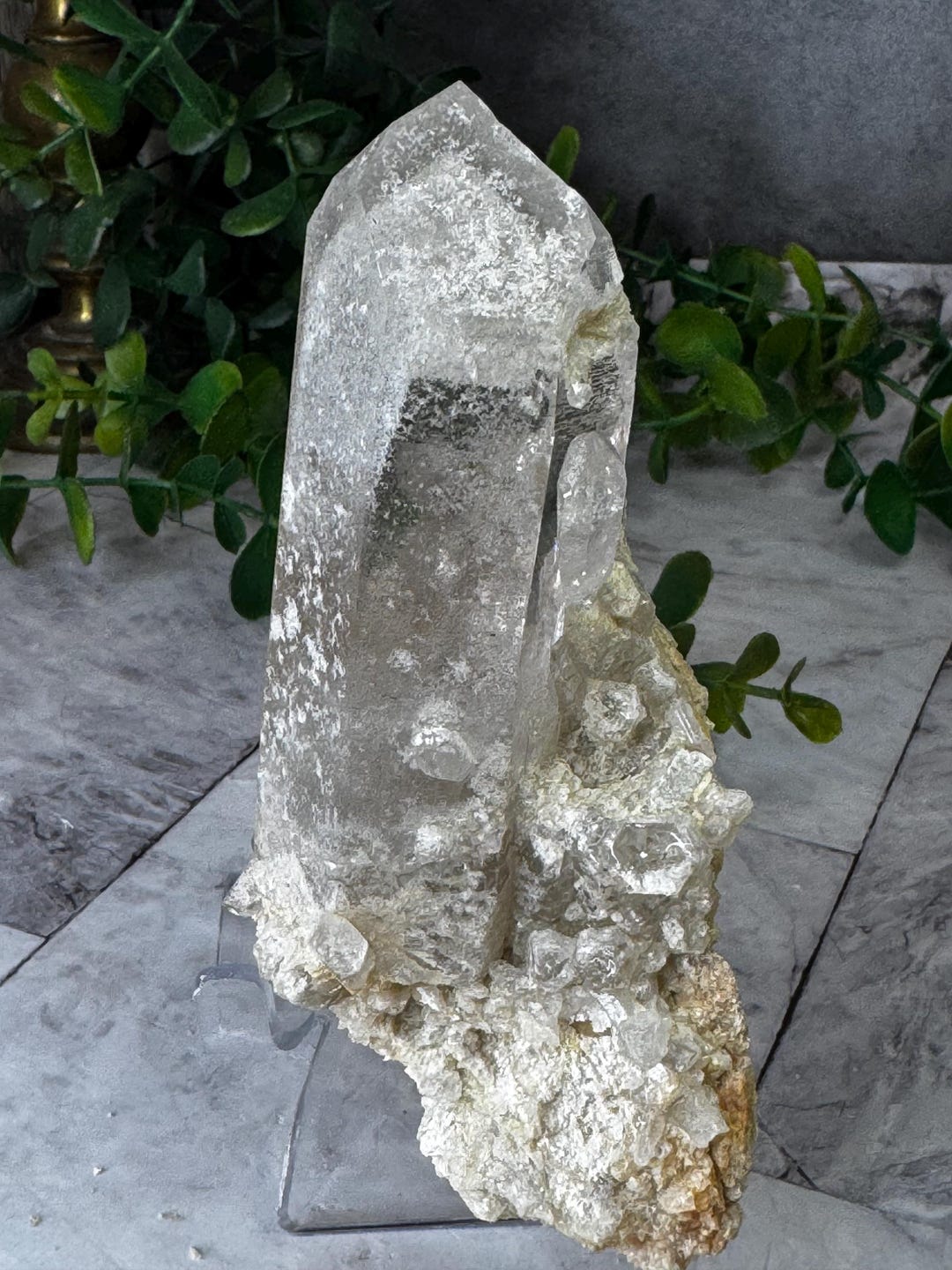 Diamantina Quartz With White Phantoms: Large Trans-channeler Crystal - Etsy