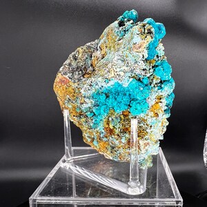 Chrysocolla , Malachite, Limonite and Tenorite on Quartz From Tentadora ...