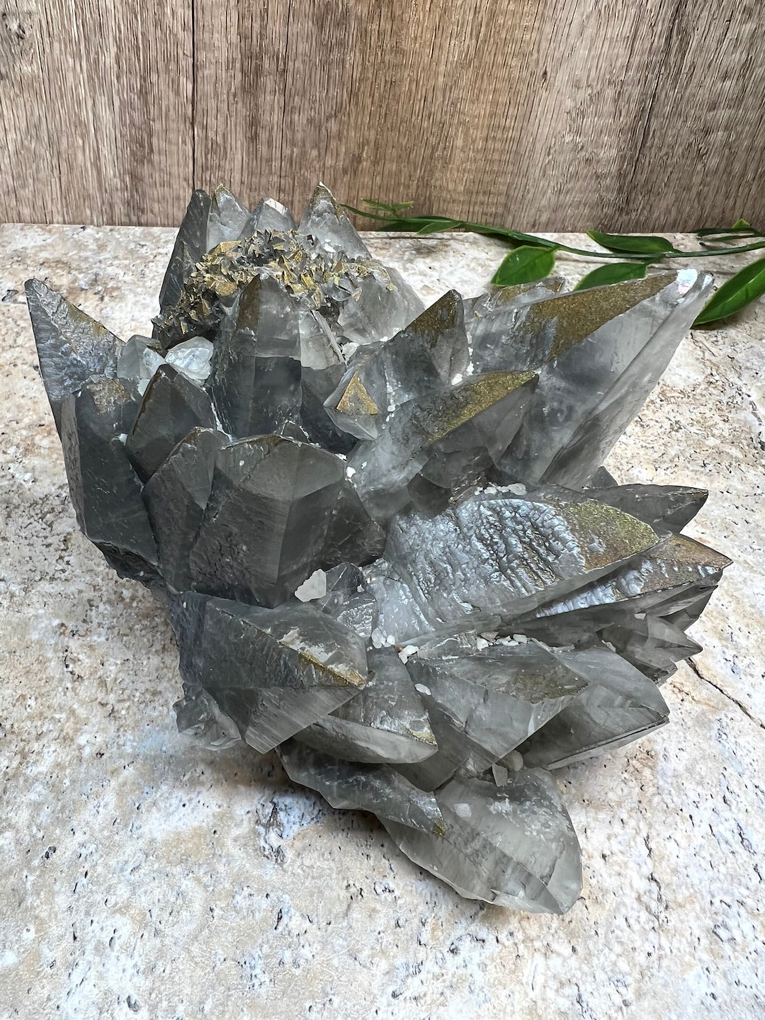 Grey Calcite W/ Iridescent Pyrite From Kayseri, Turkey, XLC Extra Large ...