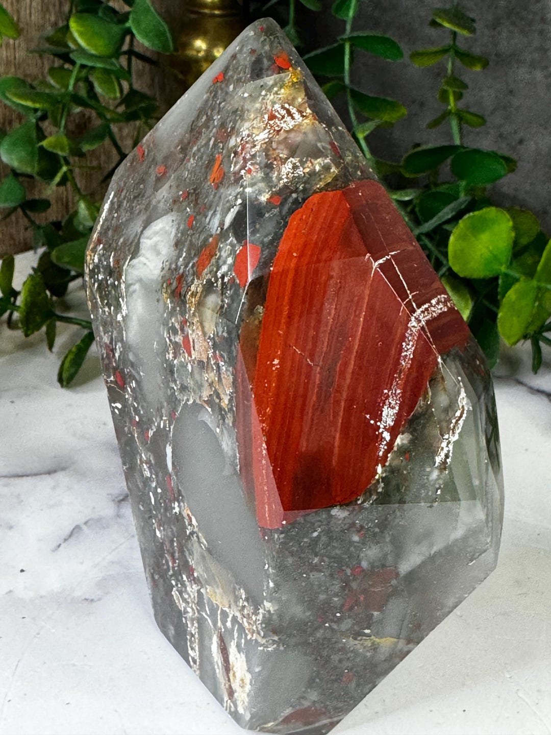 Polished Bloodstone With Pyrite Flecks From Swaziland: LGC Large ...