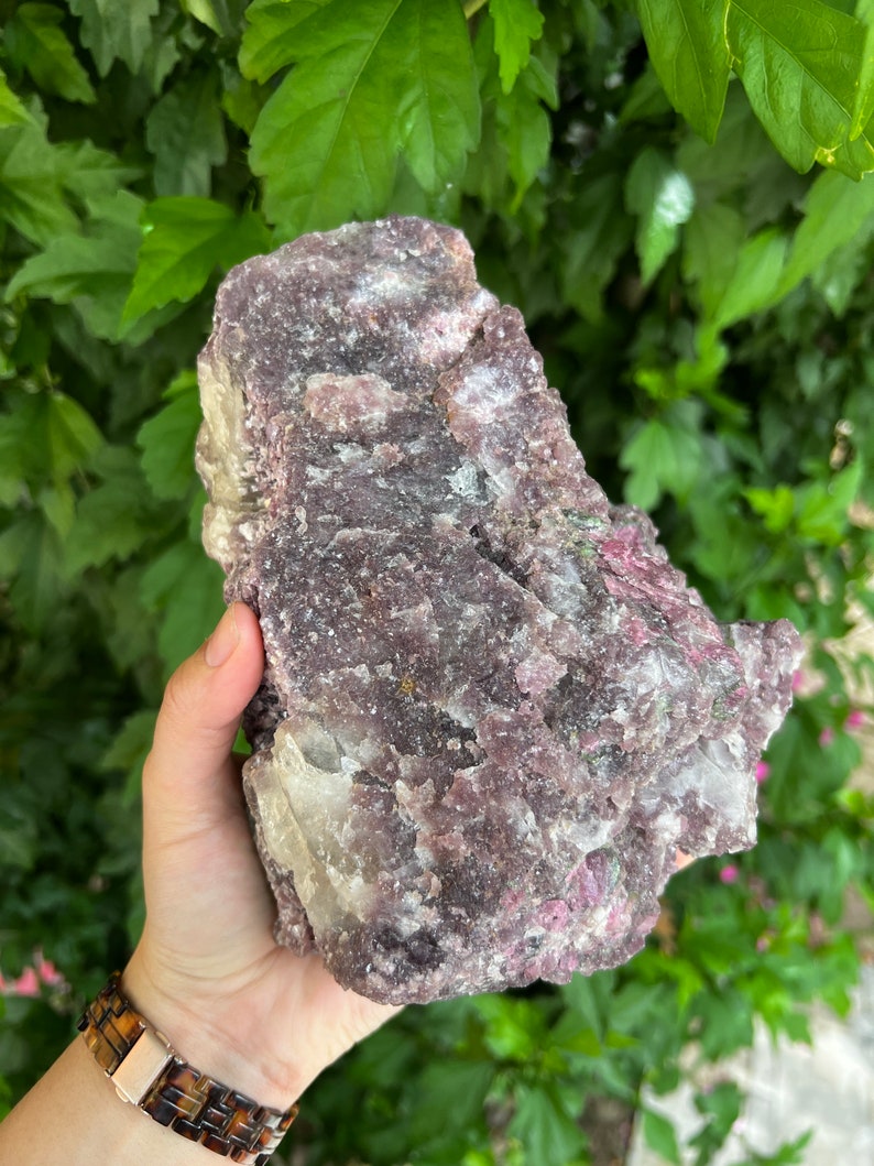 Incredible Watermelon Tourmaline on Lepidolite Matrix Centerpiece From Minas Girais, Brazil ...