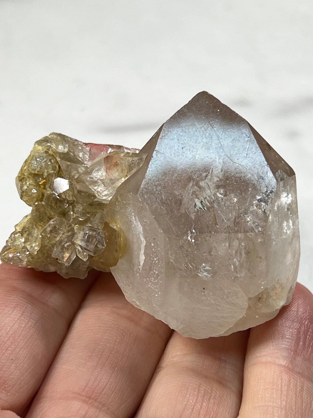 Beautiful Channeler Quartz W/ Barnacle & Rainbows From Diamantina ...