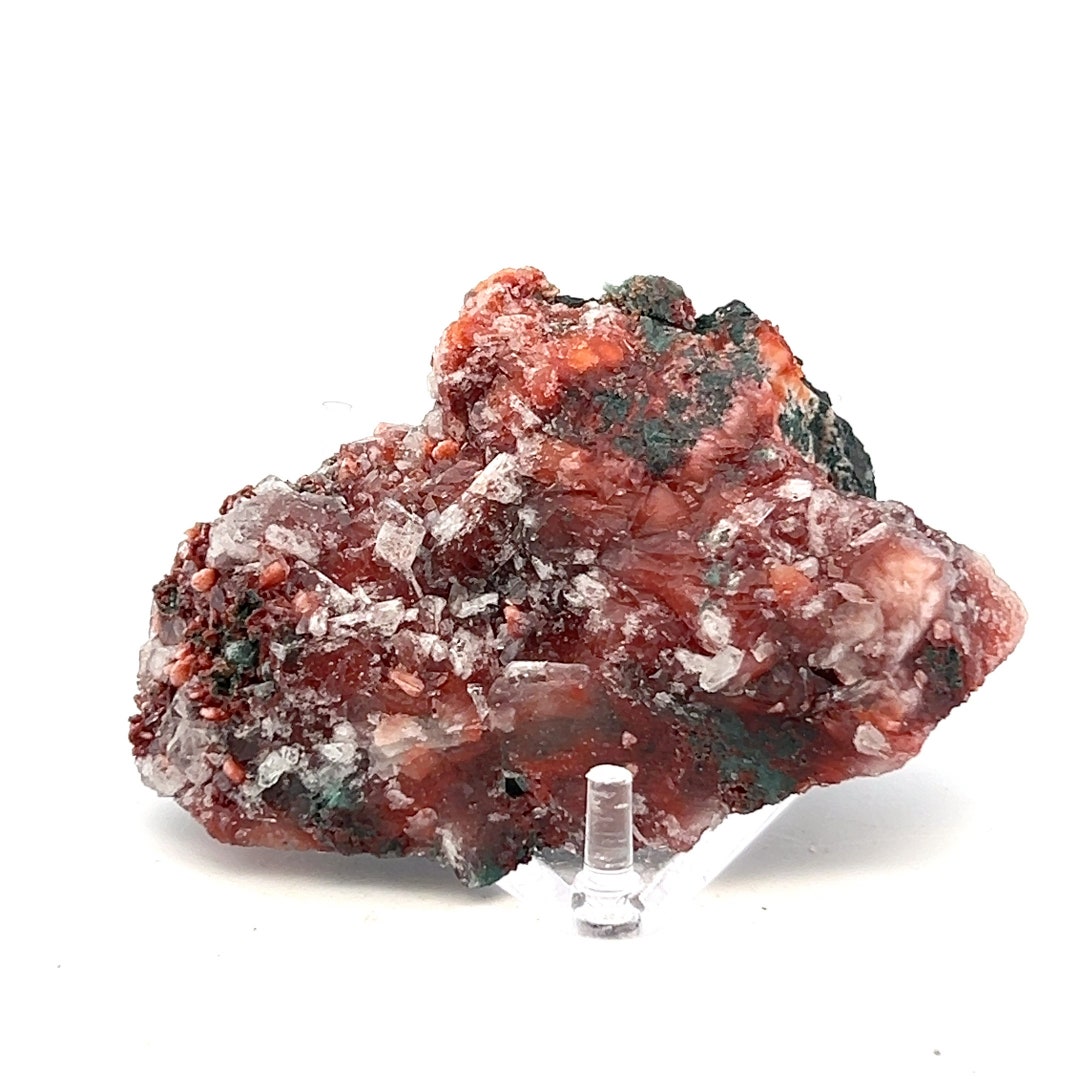 Red Apophyllite With Stilbite From Maharashtra, India: Cabinet Size 3 ...