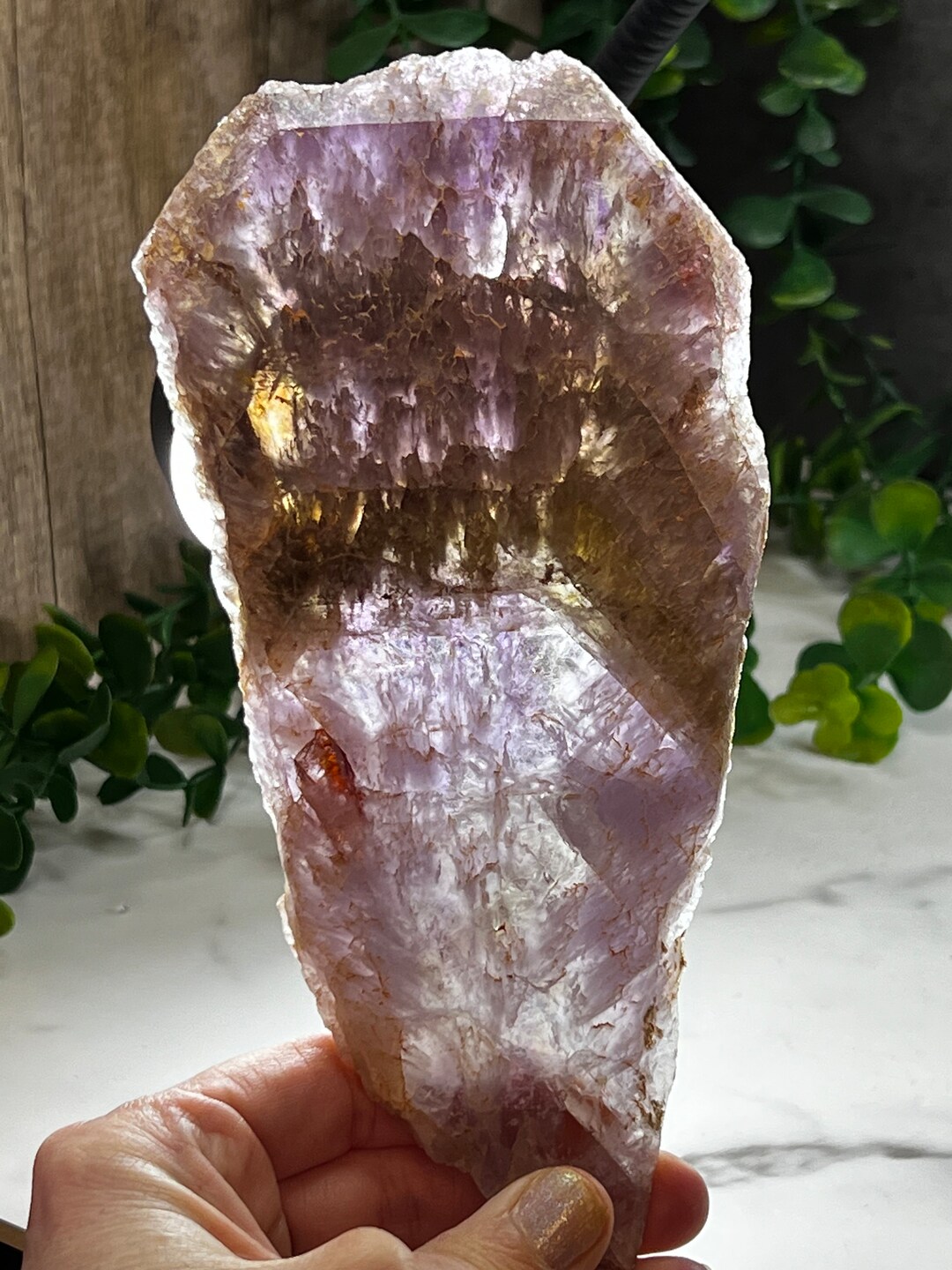 Super Seven Melody Stone Slab: Extra Large Espirito Santo Crystal (7.5 ...