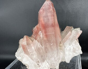Beautiful Pink Lemurian Cluster From Serra Do Cabral Minas - Etsy
