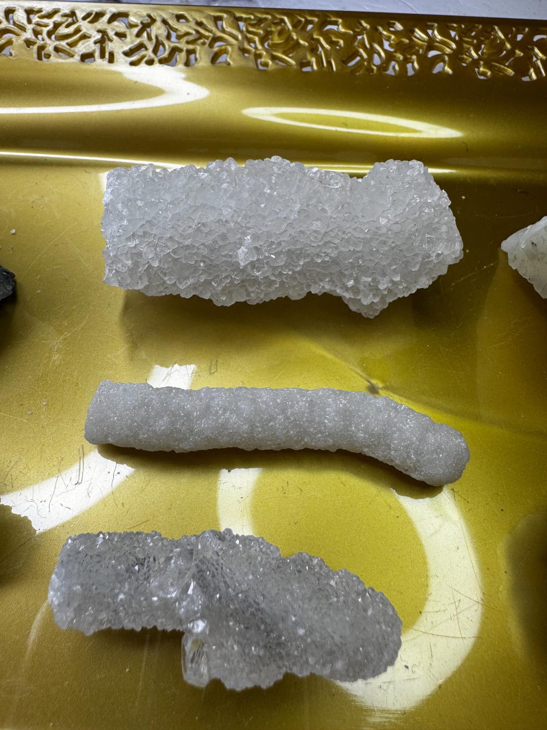 Blue and White Apophyllite Stalactite- Set/lot of 7 Pieces (wholesale ...