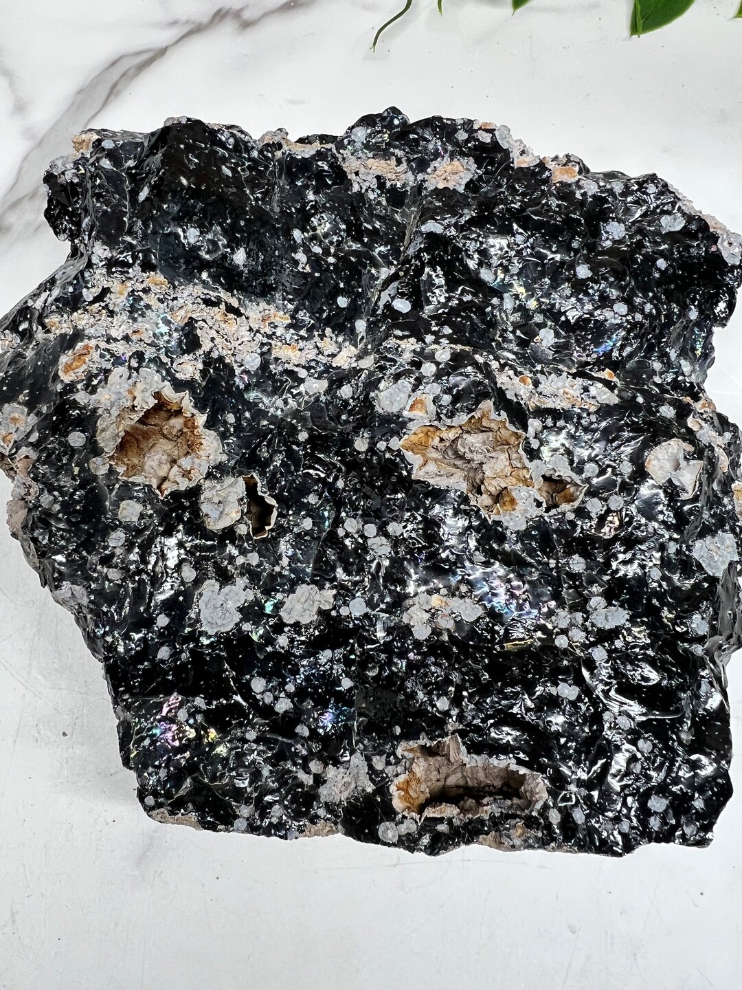 Iridescent/rainbow Snowflake Obsidian, Rough, From Kayseri, Turkey, XLC ...