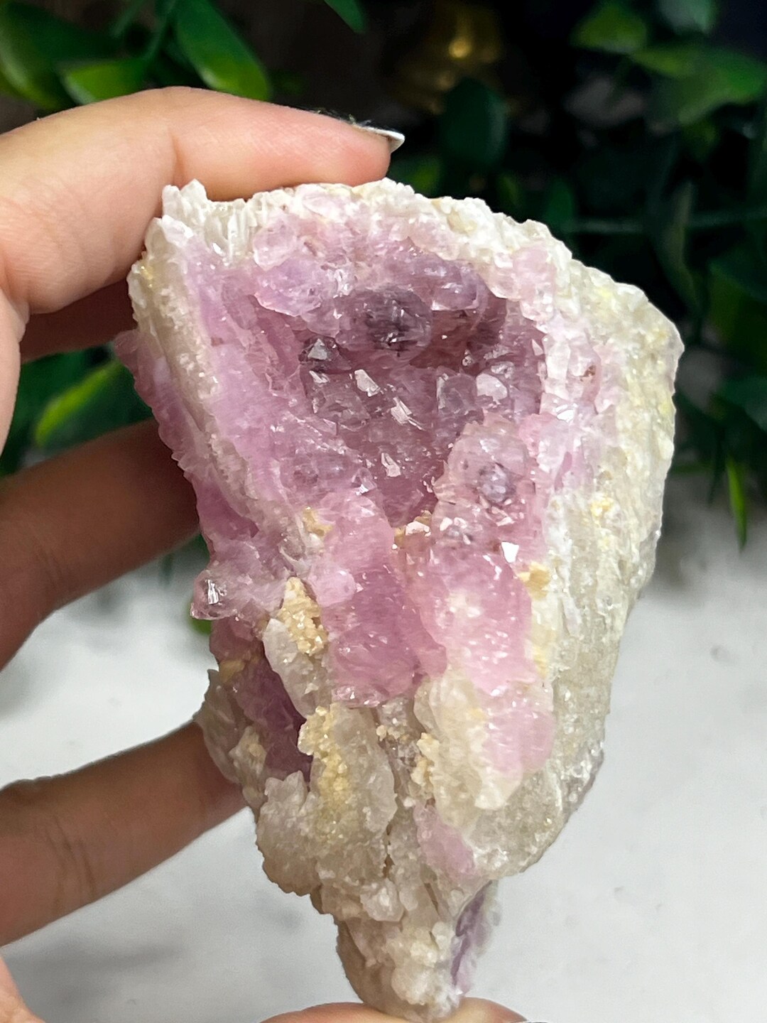 Rare Pink Crystalline Rose Quartz: Taquaral Itinga, Brazil (3.25in/236g ...