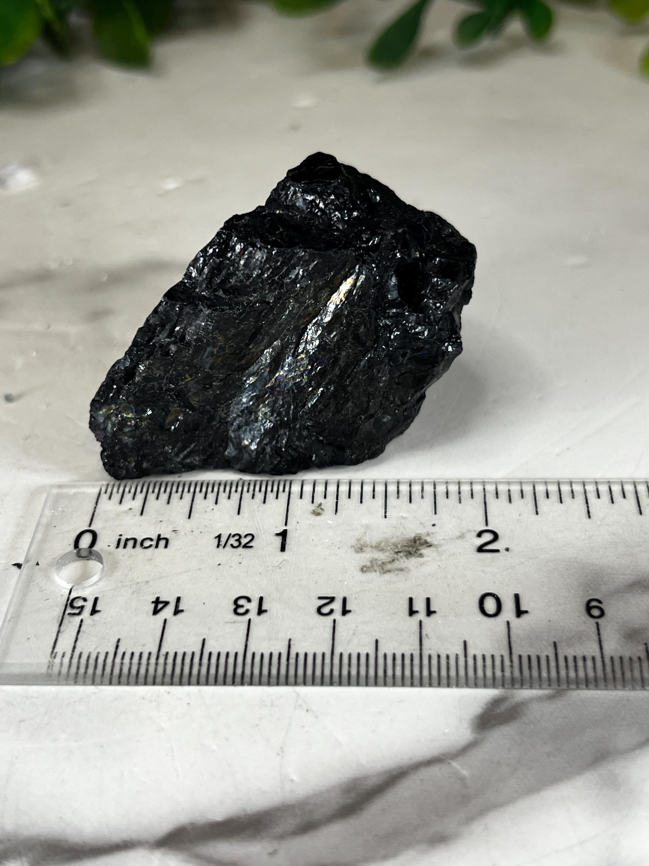 Natural Iridescent / Rainbow Black Tourmaline From Minas Natural Iridescent / Rainbow Black Tourmaline From Minas