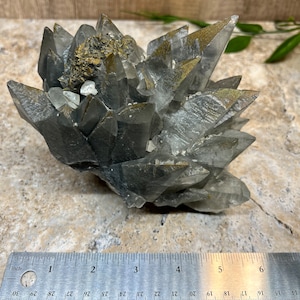 Grey Calcite W/ Iridescent Pyrite From Kayseri, Turkey, XLC Extra Large ...