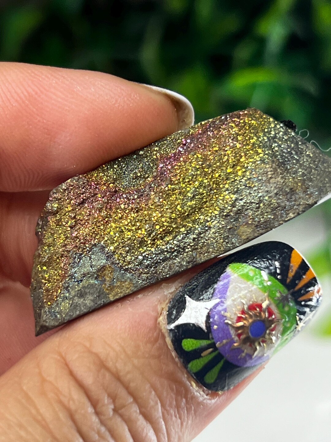 Iridescent Rainbow Chalcopyrite From Russia: MIN Miniature Size 1.6in/8 ...