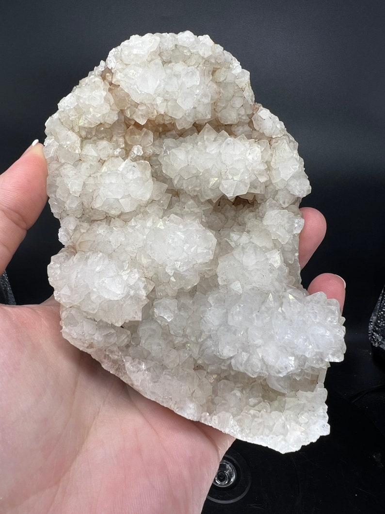 Natural Iridescent Anandalite Quartz: LGC Large Cabinet Size 5in/429g ...