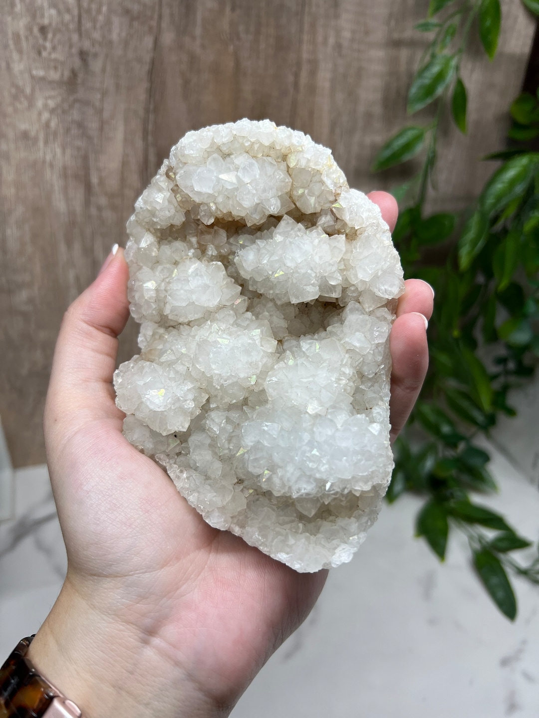 Natural Iridescent Anandalite Quartz: LGC Large Cabinet Size 5in/429g ...