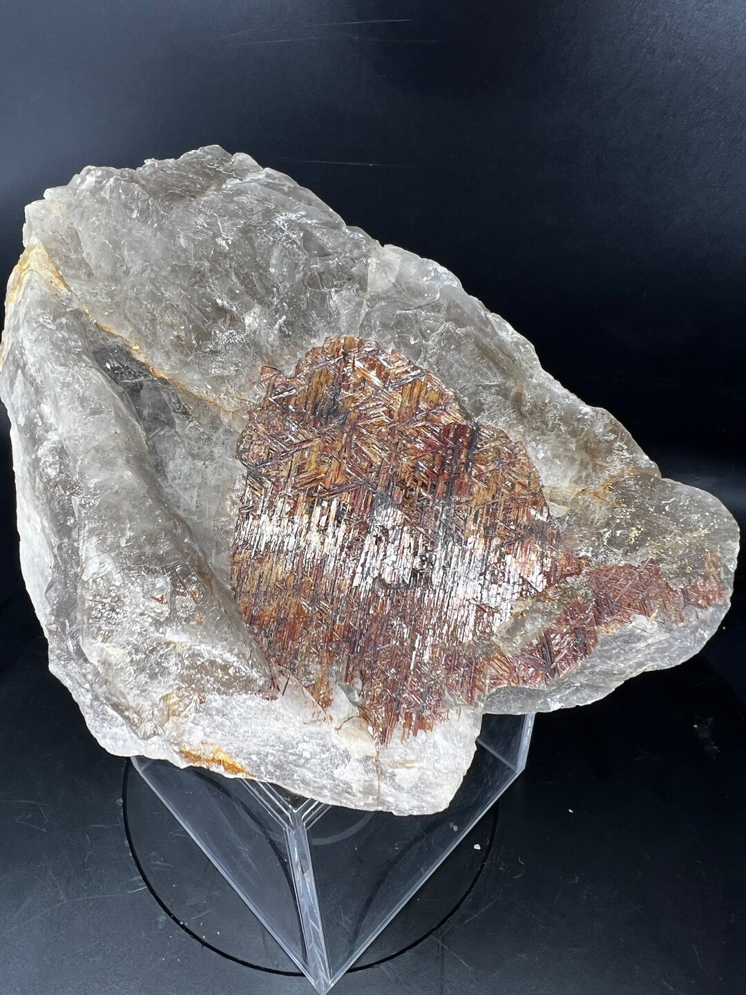 Rare Sagenite Rutile (sagenite De Saussure) on Elestial Quartz, Minas ...