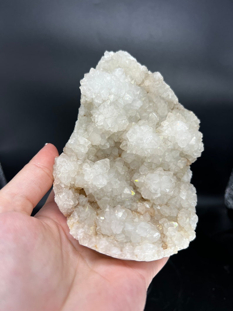 Natural Iridescent Anandalite Quartz: LGC Large Cabinet Size 5in/429g ...
