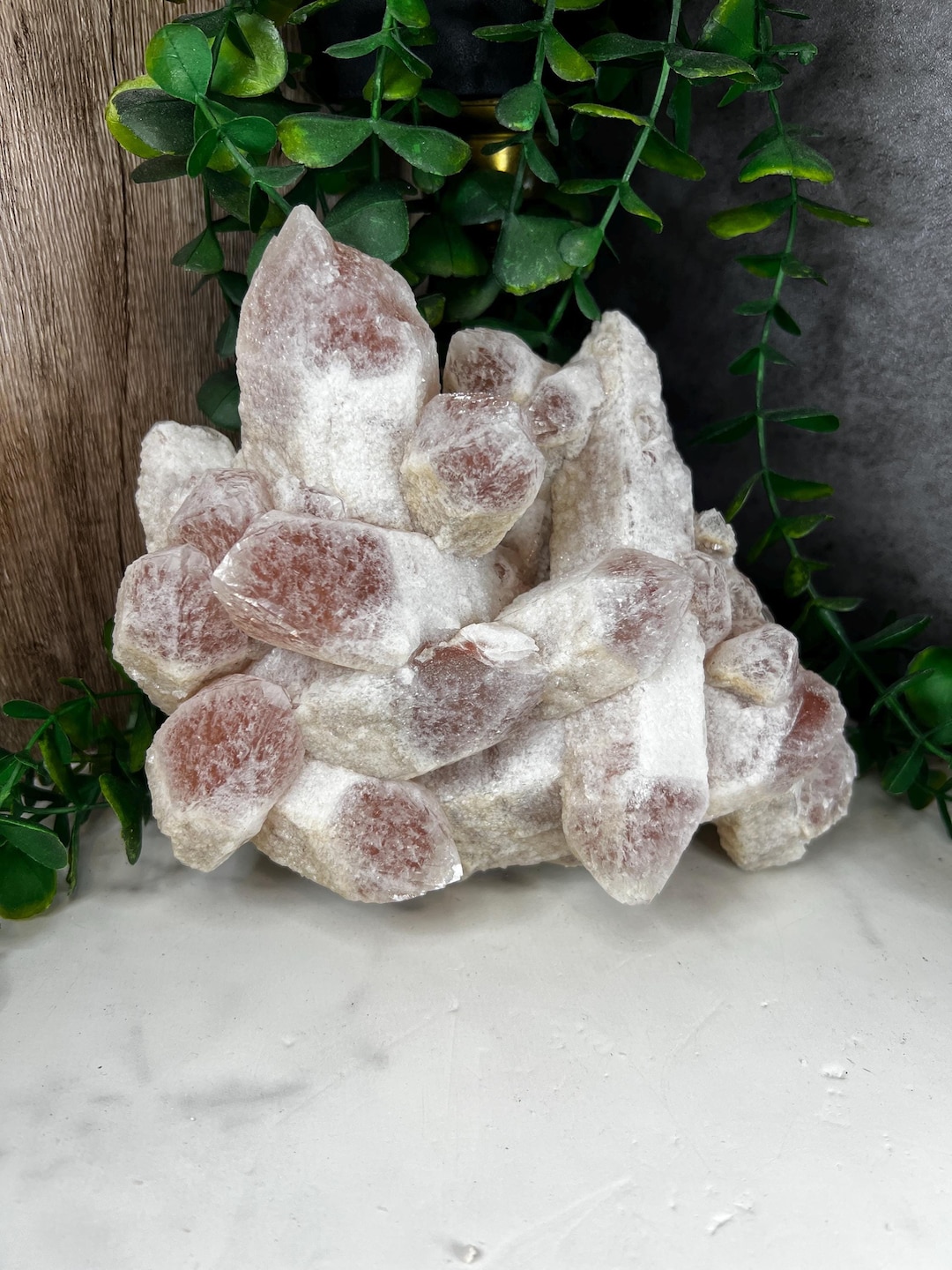 Sparkling Red Dreamsicle Quartz Cluster From Diamantina, Minas Gerais ...