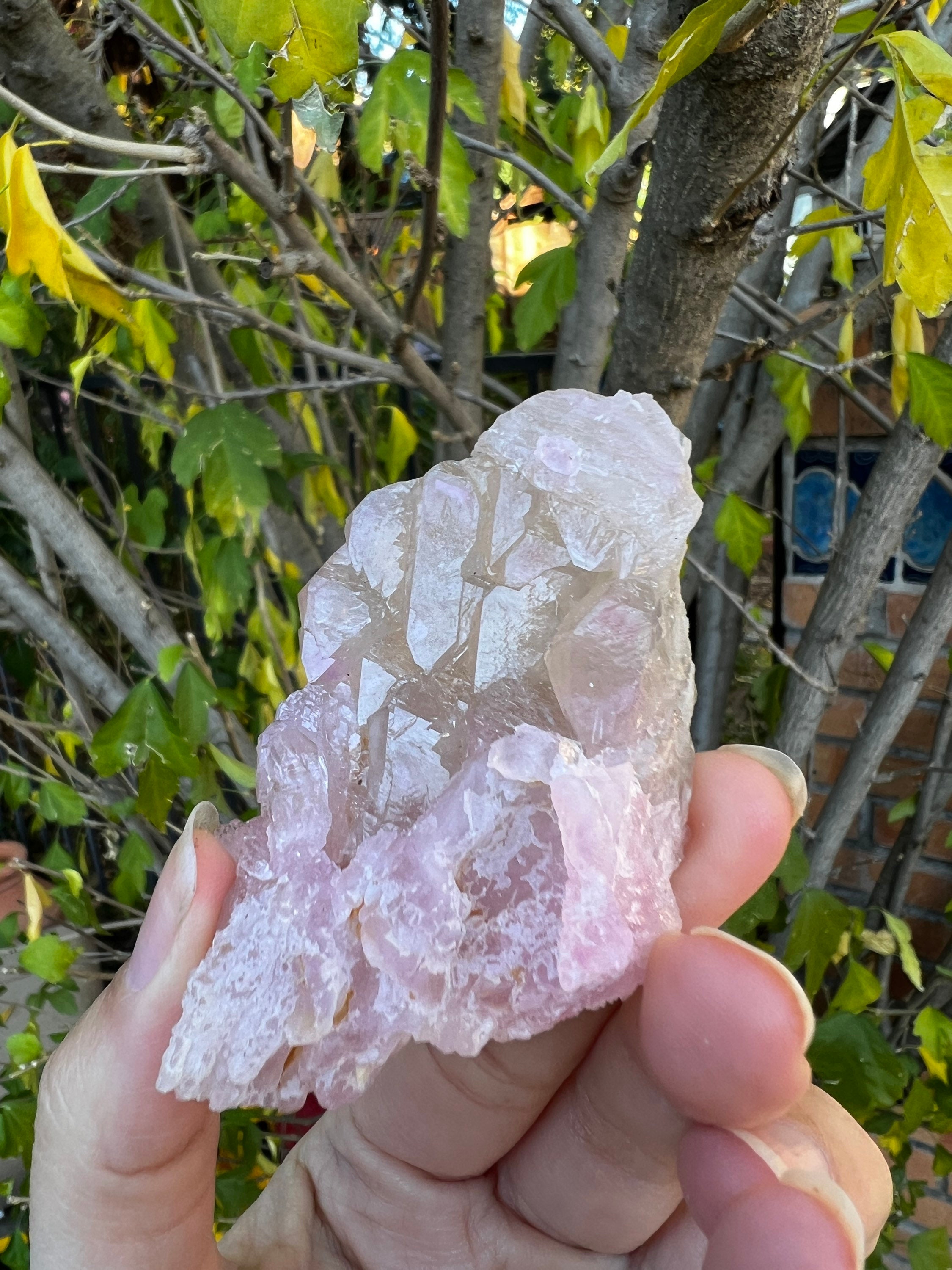 Rare Pink Crystallized Rose Quartz From Itinga, Minas Gerais, Brazil ...