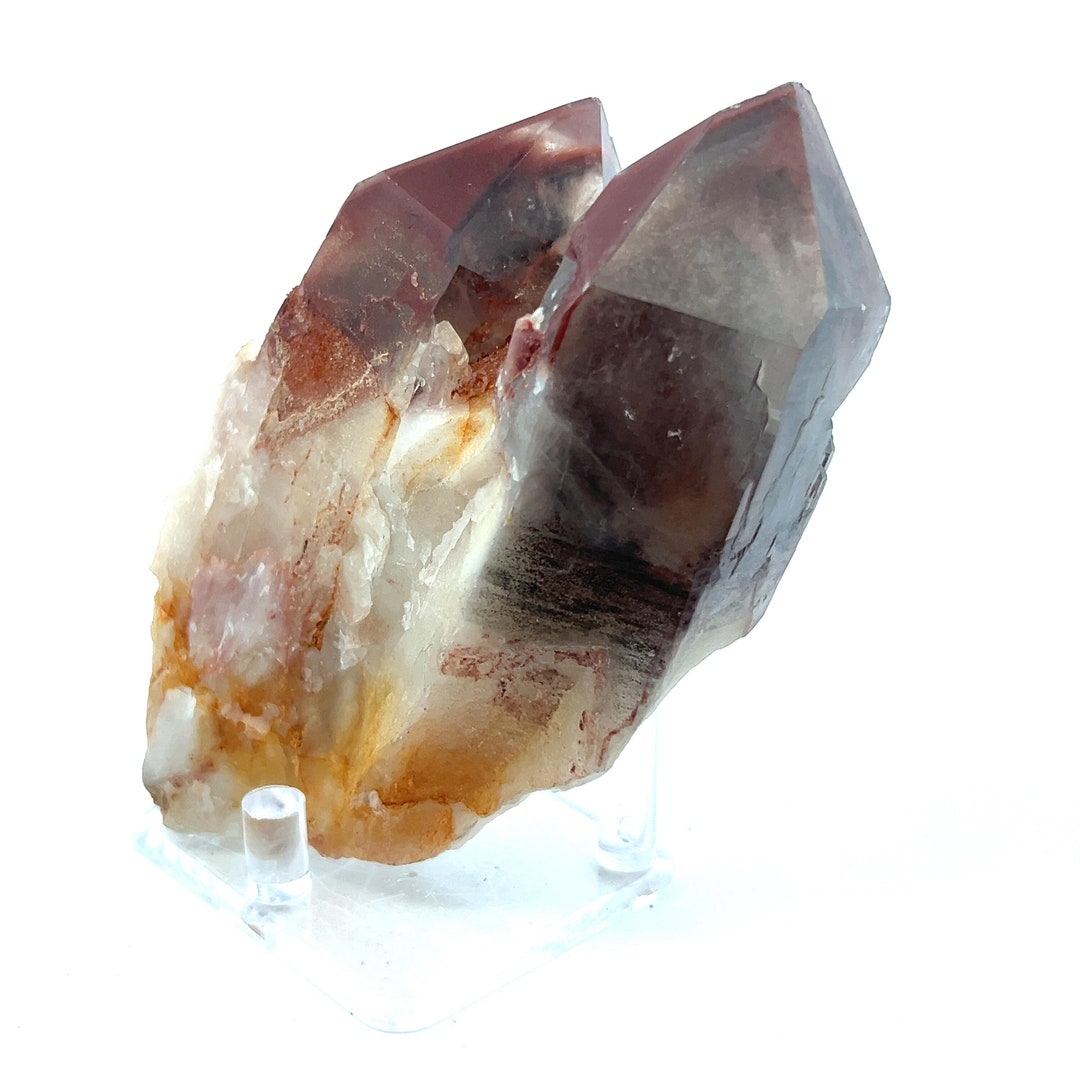 Red Phantom Hematoid Quartz Cluster From Highlands, Zimbabwe: LGC Large ...