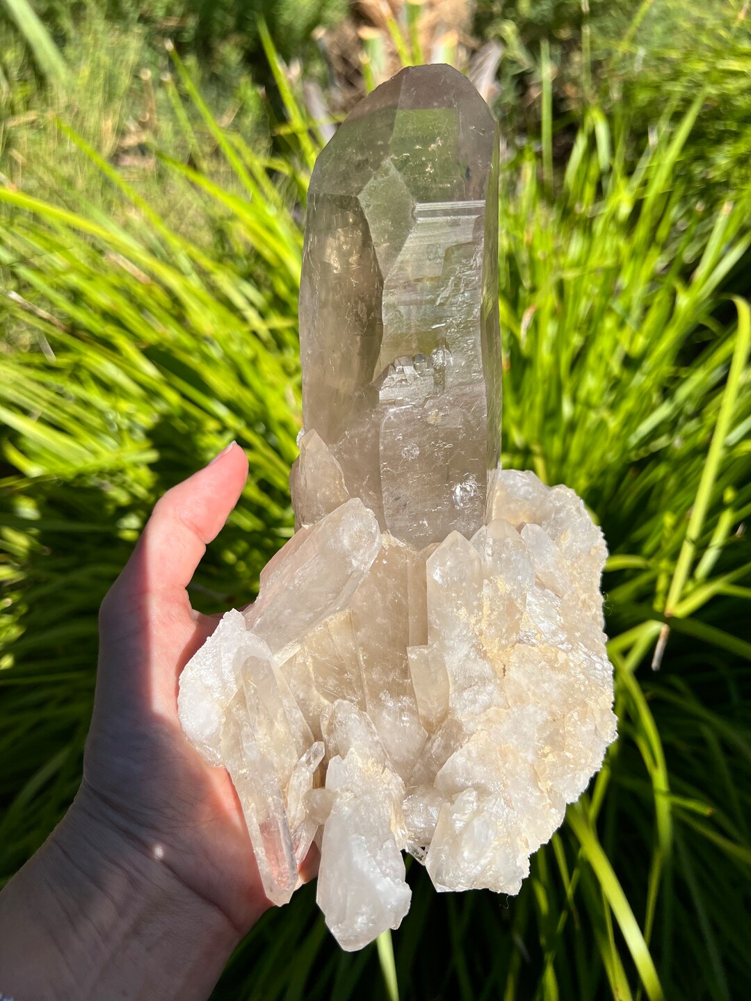 Gorgeous Lemurian Cluster W/ Diamond Window From Diamantina, M.G ...