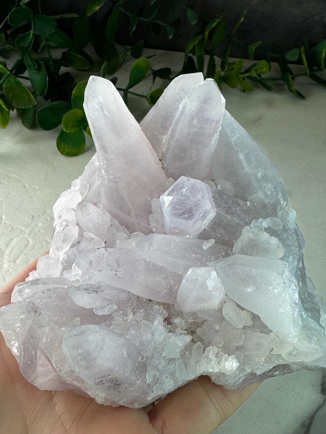 Lilac Quartz From Sulawesi Island, Indonesia: CAB Cabinet Size 4in/435g ...