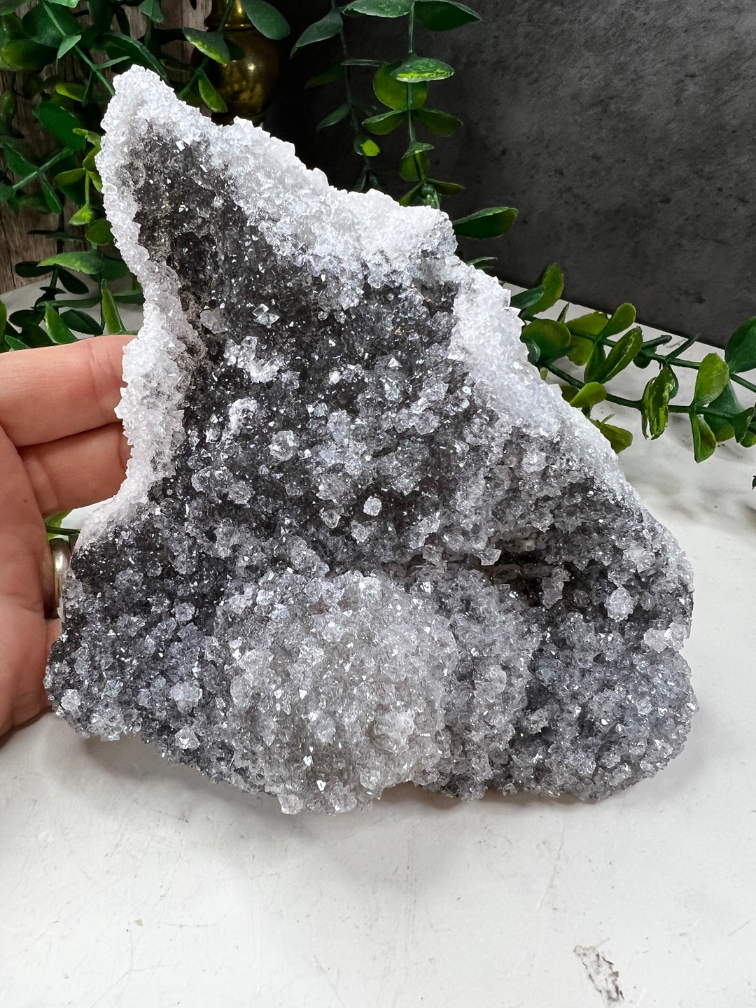 Black Apophyllite Sparkling Plate From Aurangabad, Maharashtra, India ...