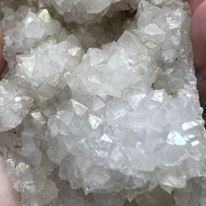 Natural Iridescent Anandalite Quartz: LGC Large Cabinet Size 5in/429g ...