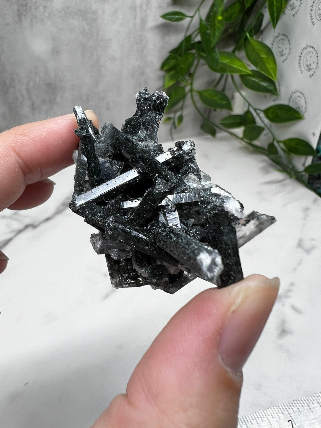 Quartz With Black Chlorite Inclusions From Skardu, Pakistan: 2in/20g ...