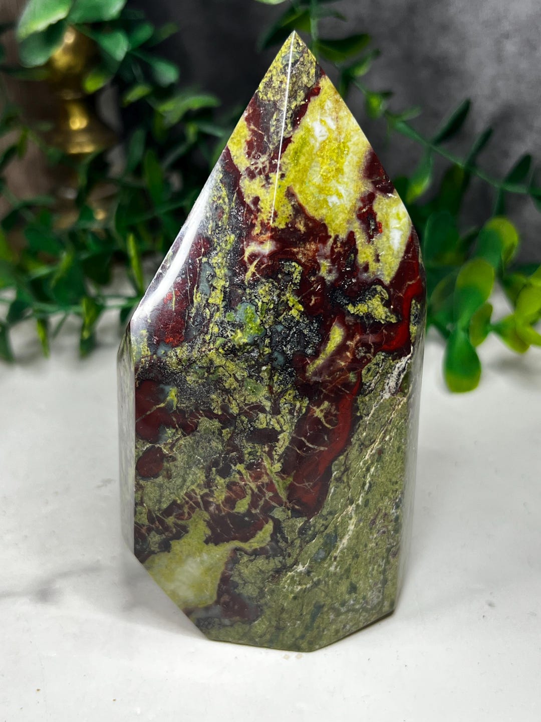 Bastite Dragon Bloodstone Tower From Tshipise, South Africa: LGC Large ...