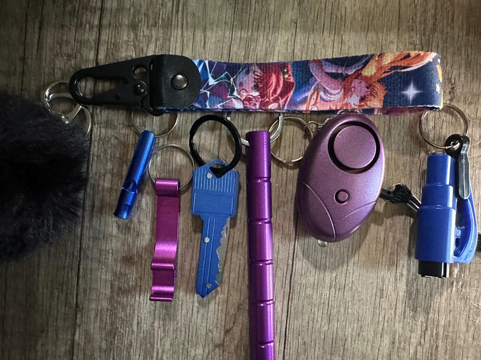 Sailor Moon and Sailor Scouts Personal Safety Wristlet Keychain - Etsy