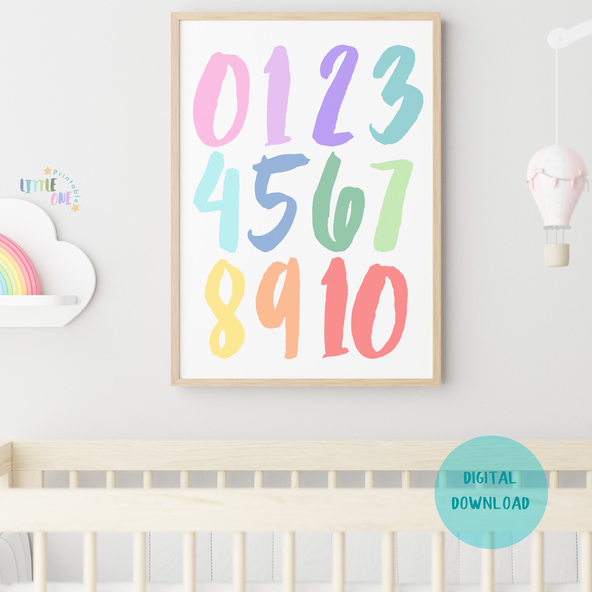 ABC Print, Rainbow Alphabet, Instant Download, Printable Wall Art ...