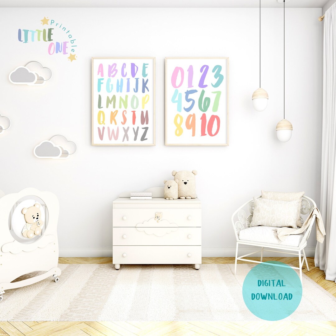 ABC Print, Rainbow Alphabet, Instant Download, Printable Wall Art ...