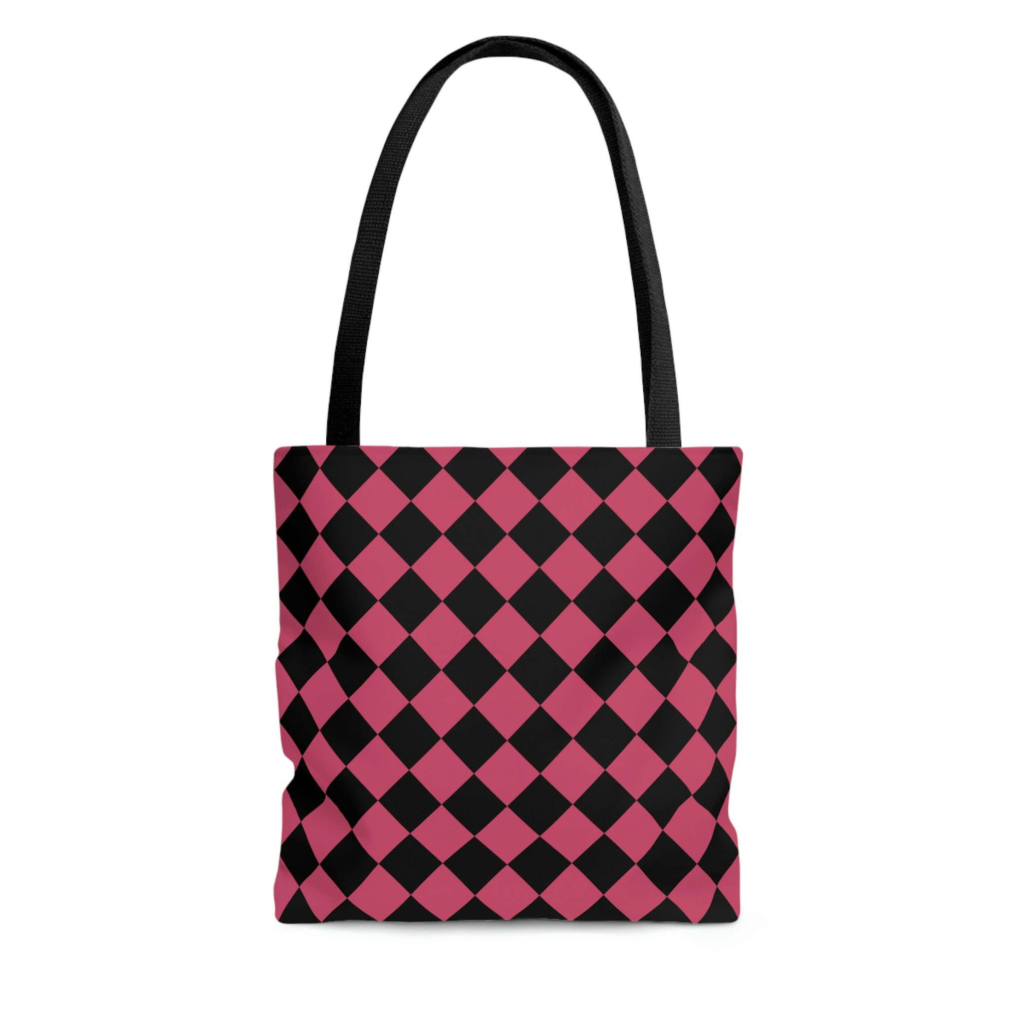 Checkerboard Bag Retro Tote Bag Pink Shoulder Bag for Women - Etsy
