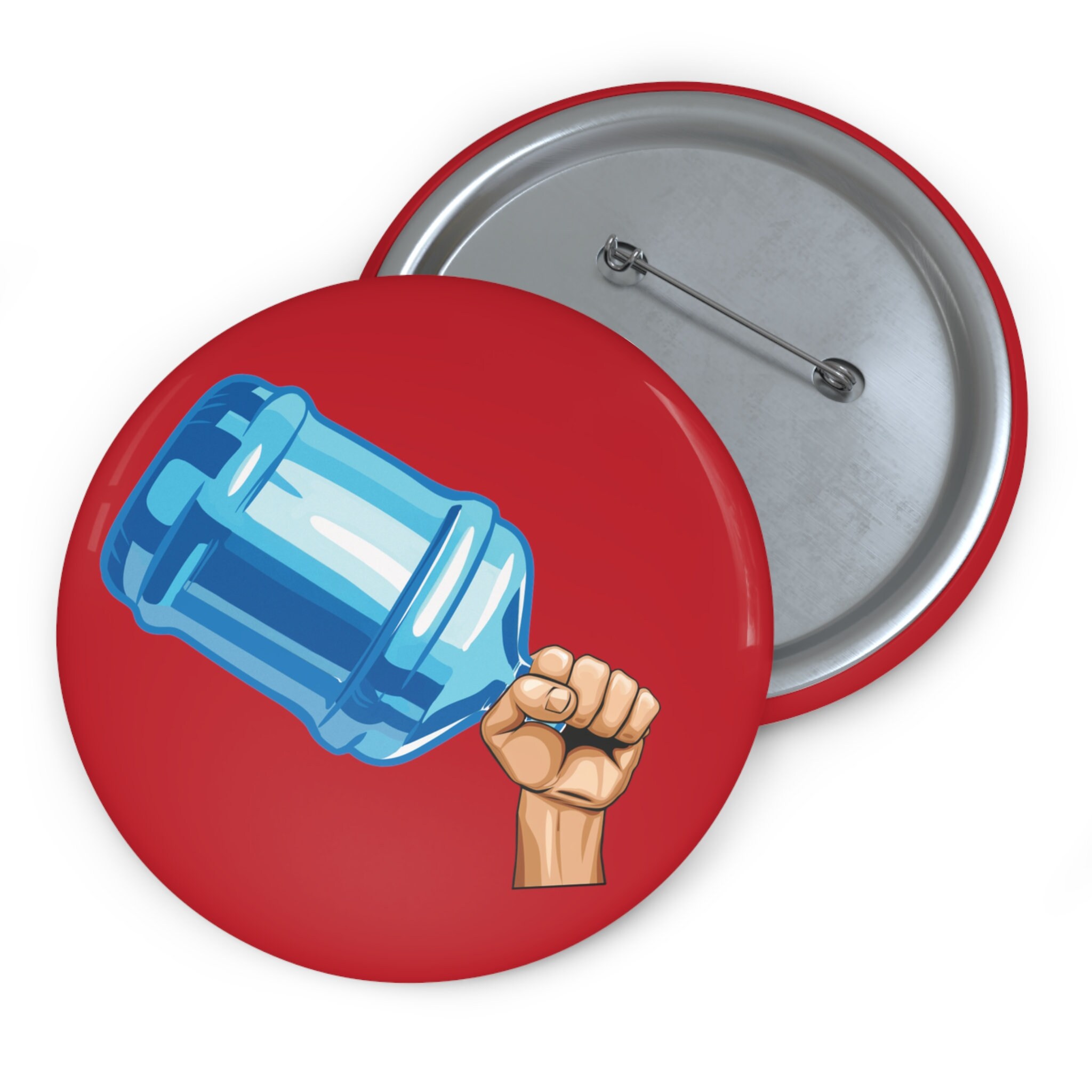 Water Jug Sticker Bonks of Justice Pin Jug of Justice Button Revolution ...