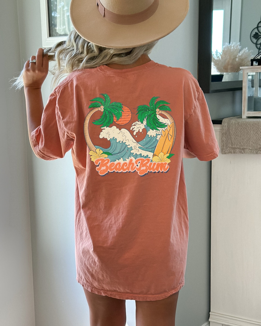 Beach Bum Shirt Words on Back Coconut Girl Aesthetic Clothing VSCO ...