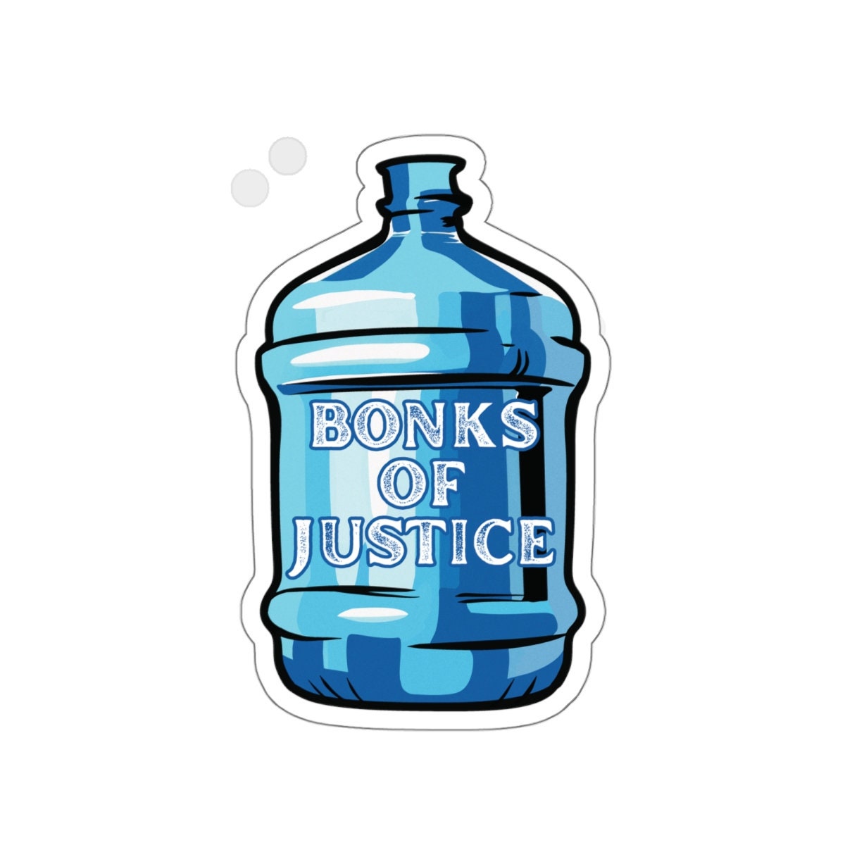 Water Jug Sticker Bonks of Justice Sticker Jug of Justice Sticker Kiss ...