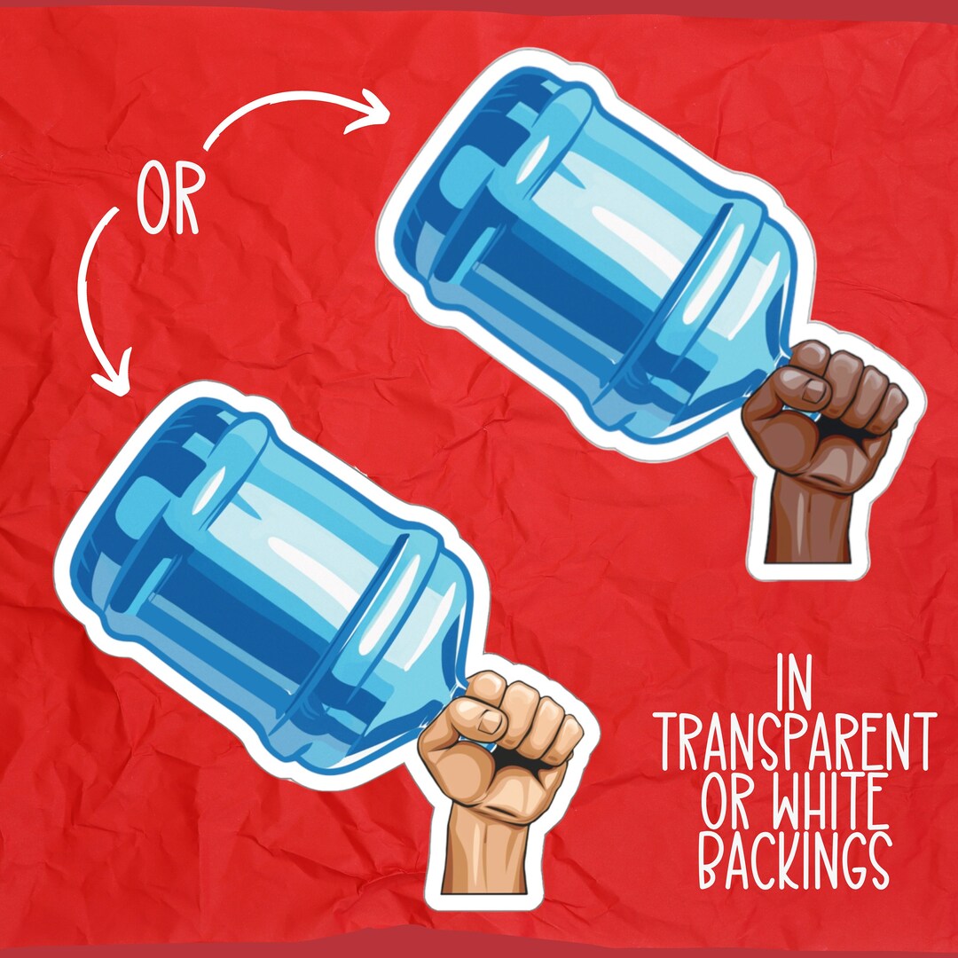 Water Jug Sticker Bonks of Justice Social Activism Sticker Jug of ...