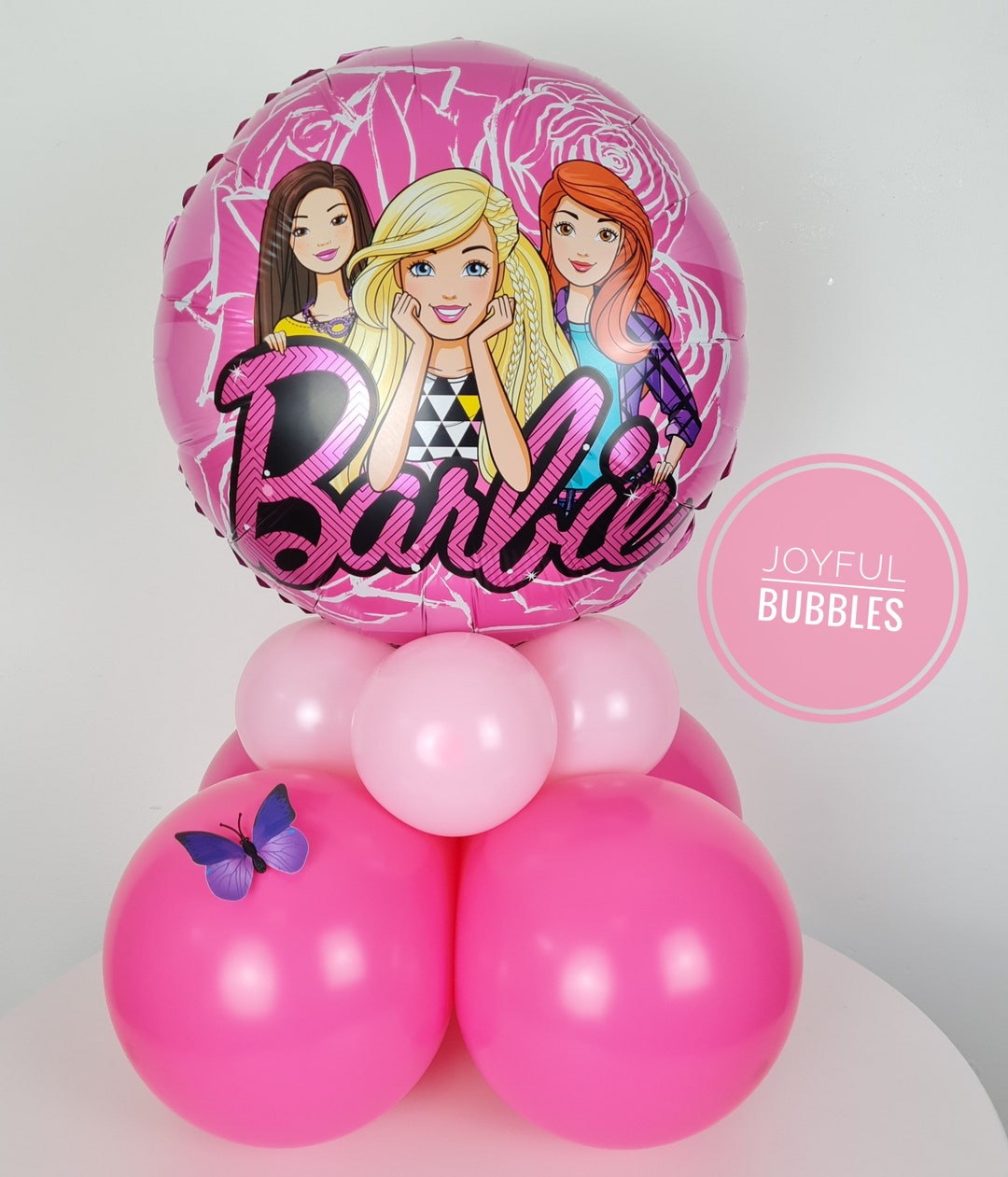 2PCS Barbie Fashon Doll Girl Party 18foil Balloon Table Decoration Kit ...