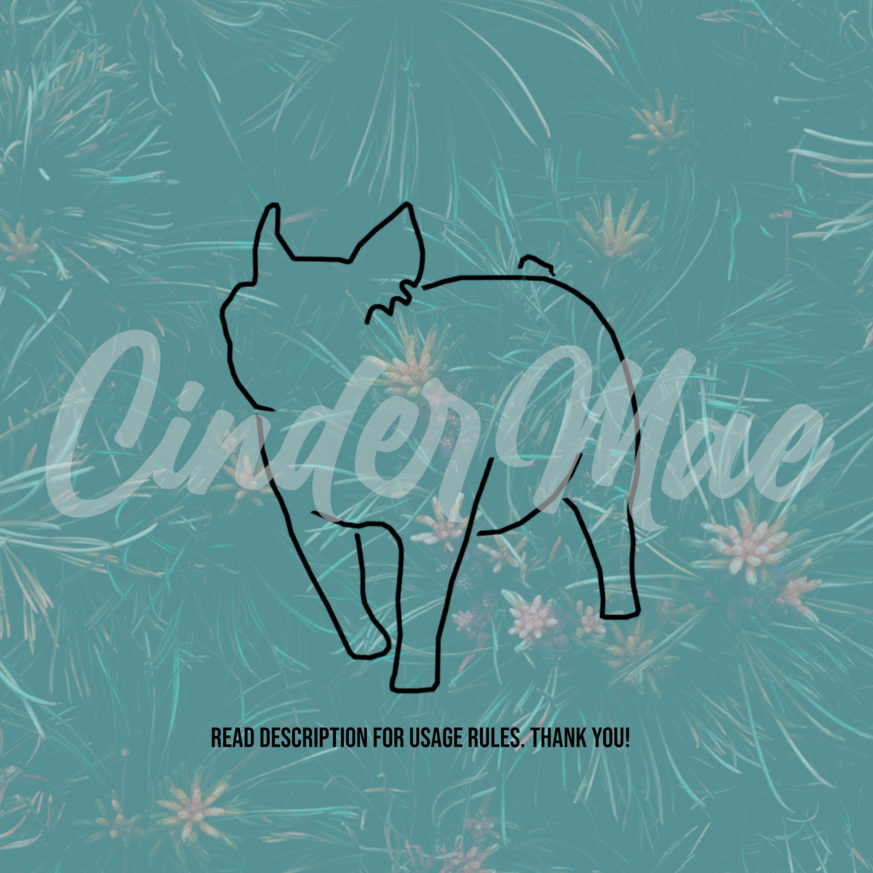 Show Hog Silhouette Bundle || 3 .PNG Digital Download 3 Variations ...