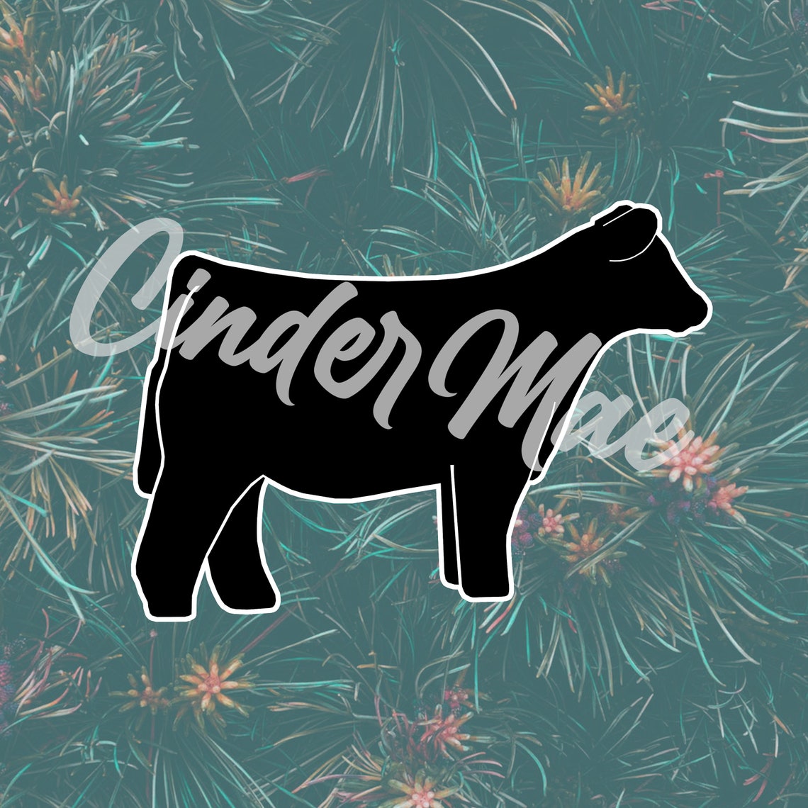 Steer Silhouette Bundle || PNG Digital Downloads || 3 Variations ...