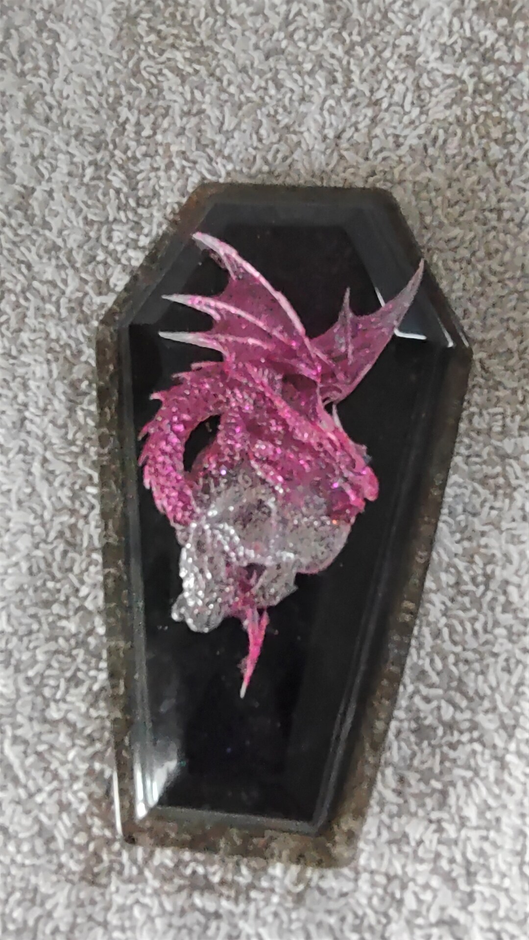 Dragon Coffin Boxes. Purple Black/purple Red/clear. Coffin - Etsy
