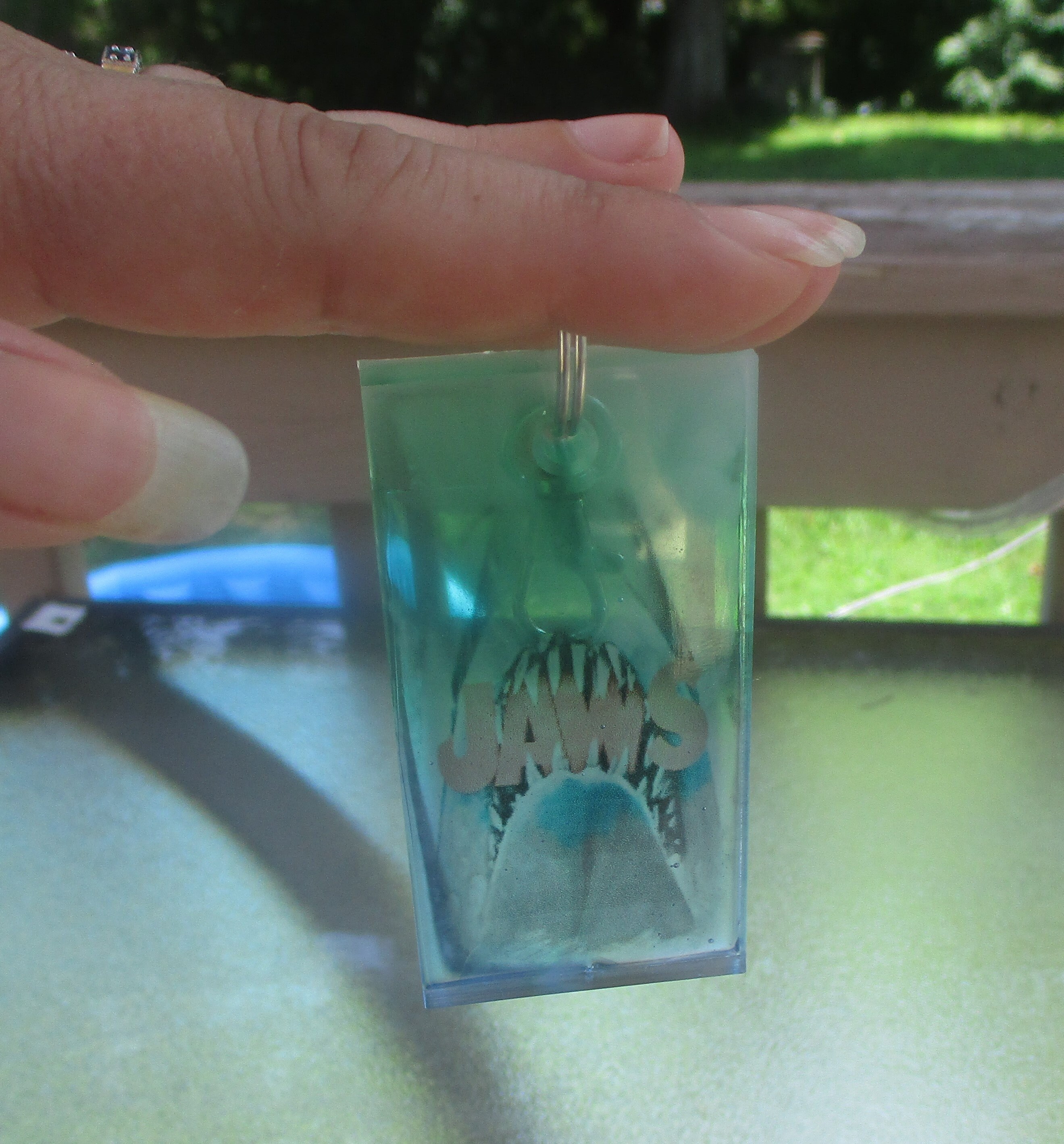 JAWS Shark Keychain With Accessory Clip. Handmade. Resin. - Etsy