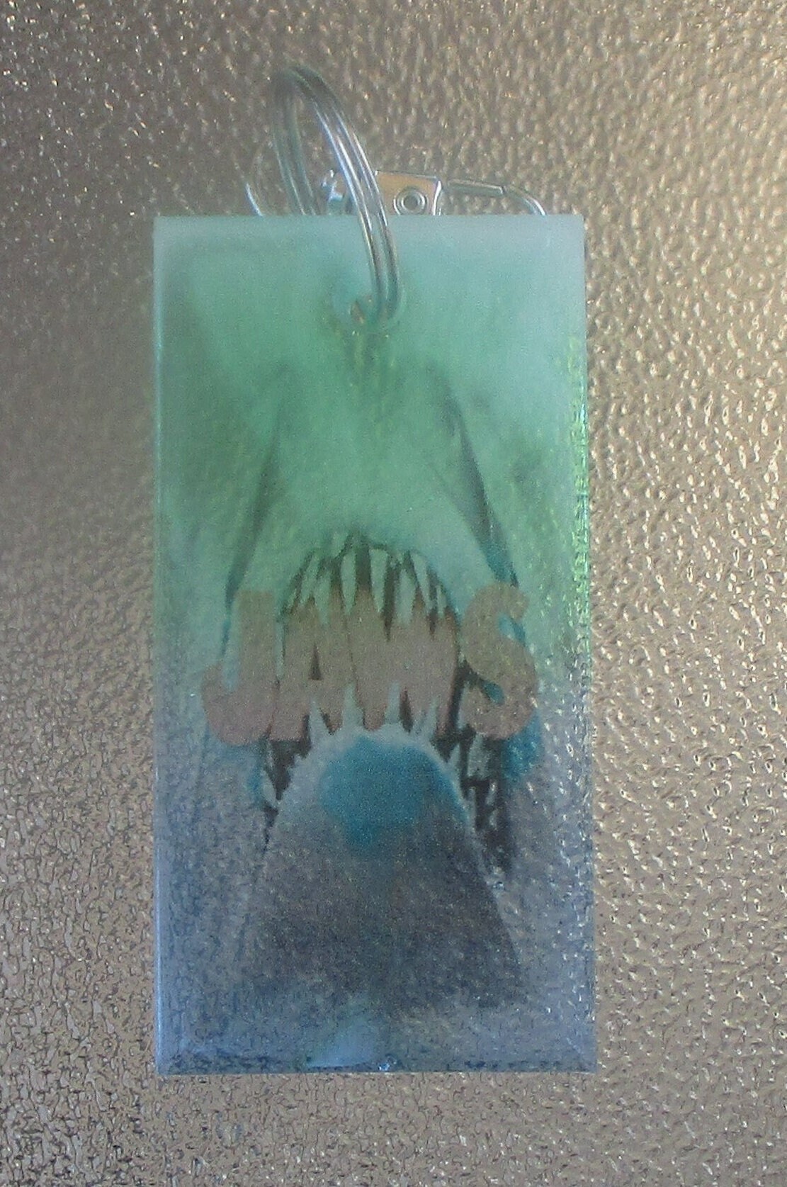 JAWS Shark Keychain With Accessory Clip. Handmade. Resin. - Etsy