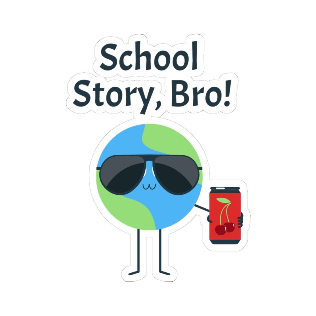 Funny School Sticker for Students - Etsy