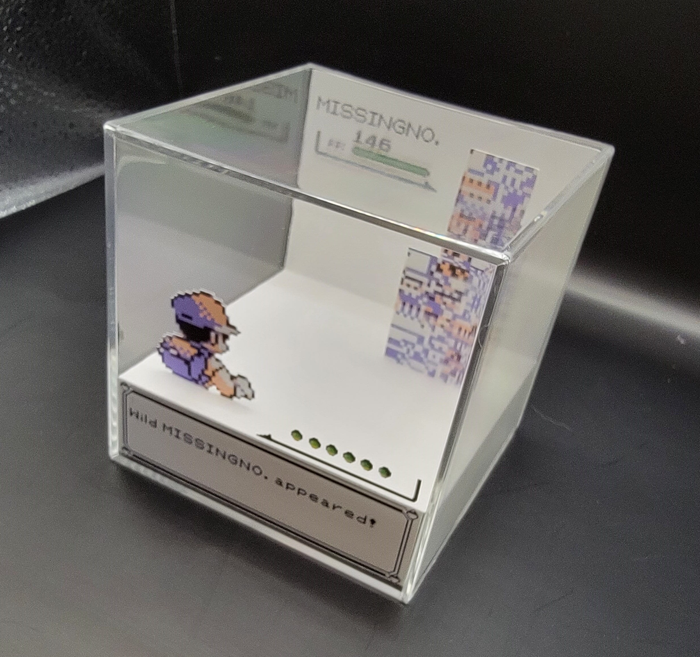 Missingno Encounter, Pokémon 3D Diorama Cube, Handmade Pokémon Diorama ...