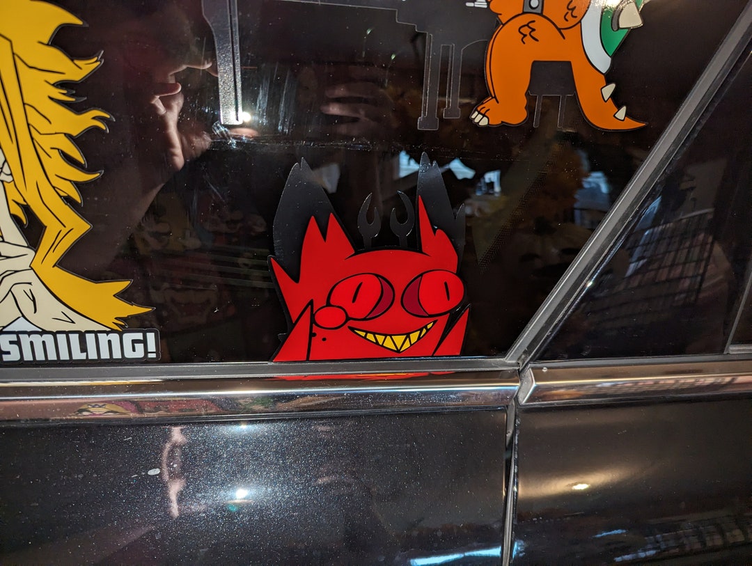 Cursed Cat Alastor Inspired Peeker Vehicle Decal in Varying Sizes - Etsy