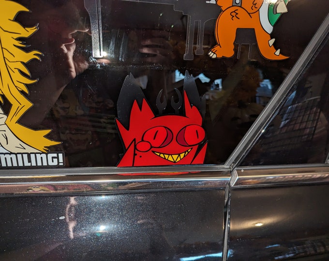 Cursed Cat Alastor Inspired Peeker Vehicle Decal in Varying Sizes - Etsy
